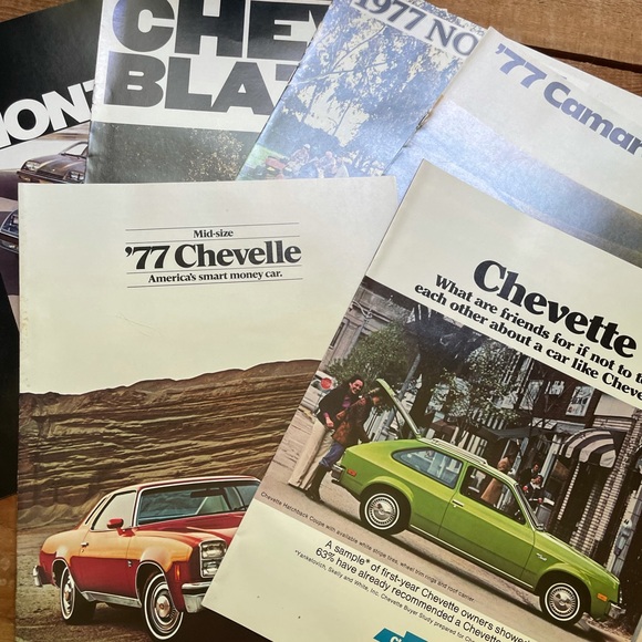 chevrolet | Other | Lot Of 6 Different 977 Chevrolet Brochures | Poshmark